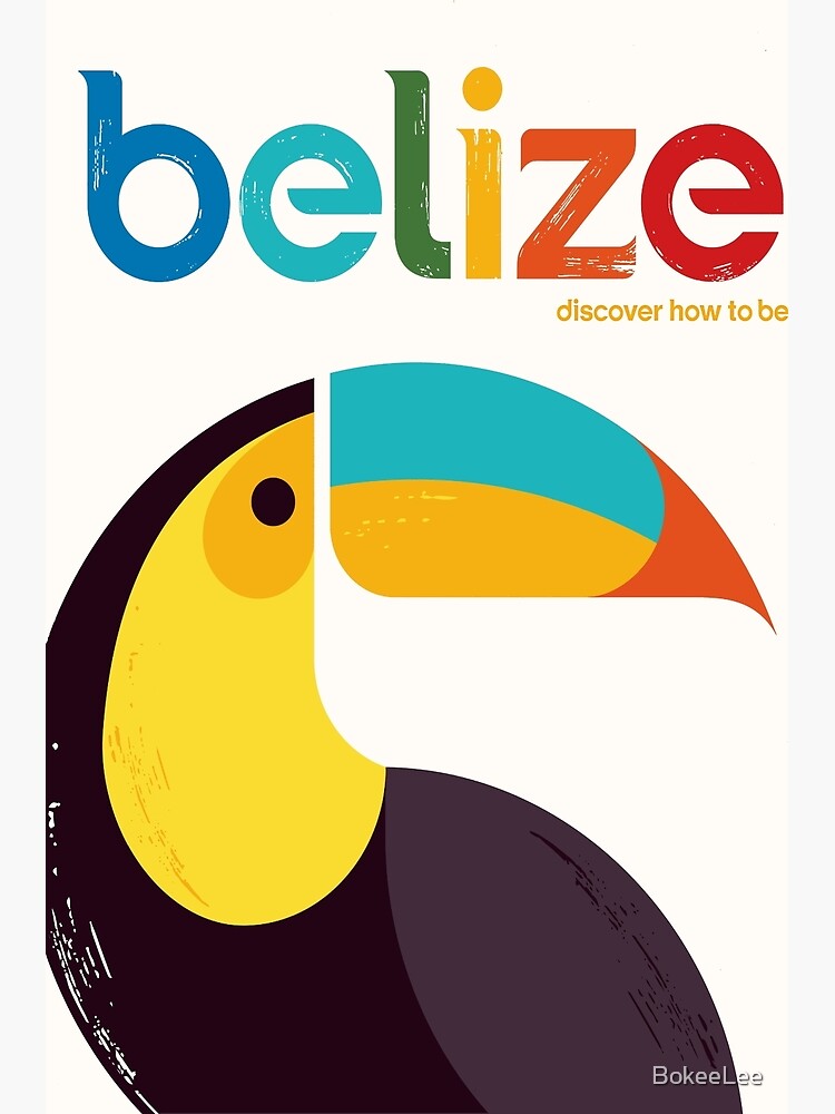 "Belize, The Toucan, Travel Poster" Poster for Sale by BokeeLee | Redbubble
