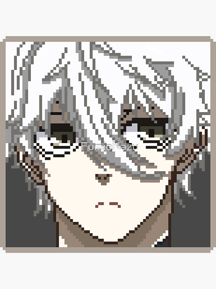 "Blue Lock Pixel - Nagi Seishiro" Sticker for Sale by FumioNazu | Redbubble