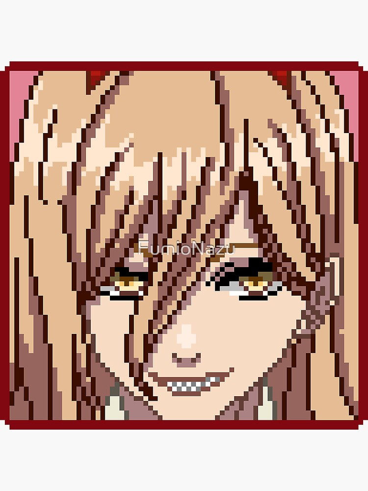 "Chainsaw Man Pixel - Power" Sticker for Sale by FumioNazu | Redbubble