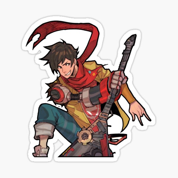 "hi-fi rush character " Sticker for Sale by Nerd2Thug | Redbubble