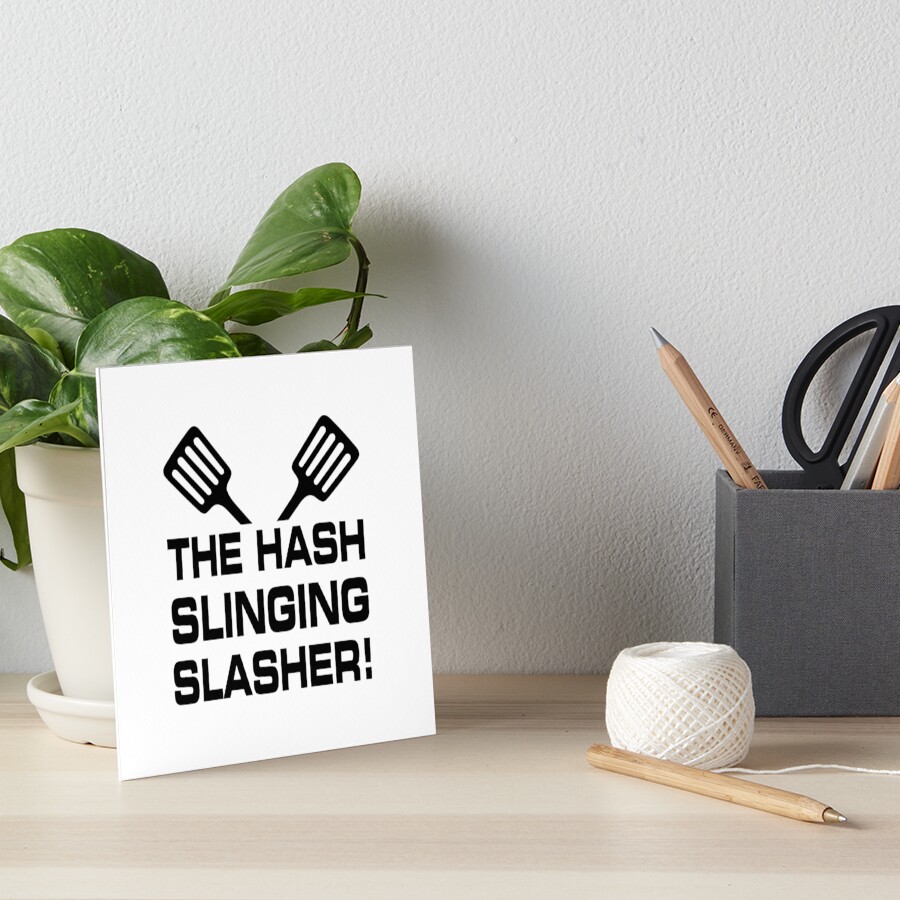 "Hash Slinging Slasher" Art Board Print for Sale by DJBALOGH | Redbubble