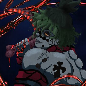 "Gyutaro Blood Demon Art" Sticker for Sale by veeebles | Redbubble