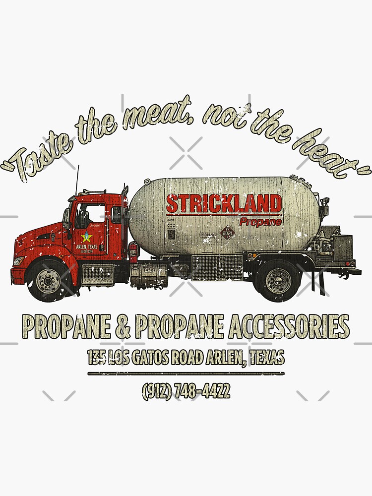 "Strickland Propane Delivers " Sticker for Sale by jacobcdietz | Redbubble