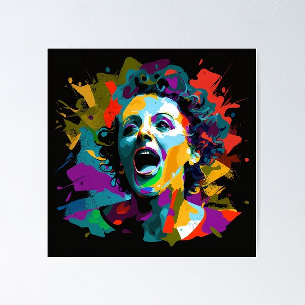 "Edith Piaf in color" Poster by MyHunkyDoryShop | Redbubble