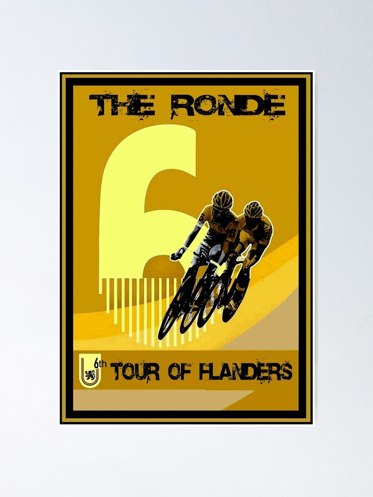 "RONDE : Tour of Flanders Bike Racing Advertising Print" Poster for ...
