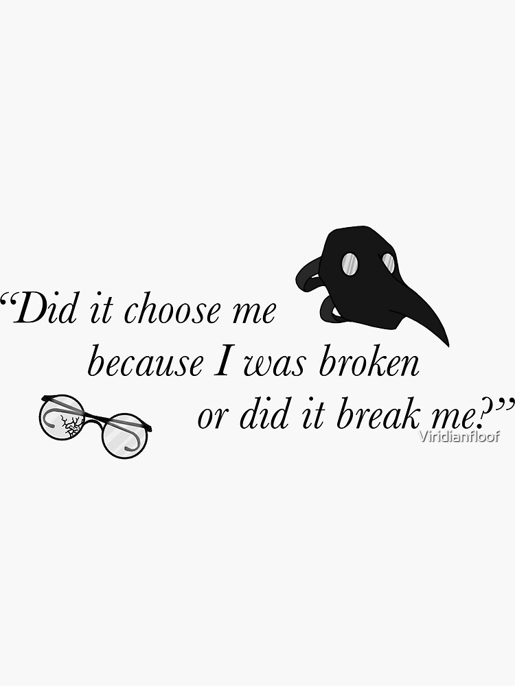 "Percy de rolo “did it choose me because I was broken, or did it break ...