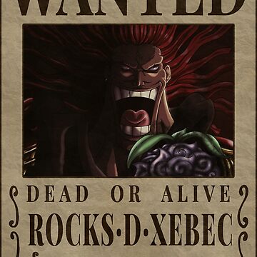"Rocks D Xebec One Piece Bounty Rocks Wanted" Poster for Sale by One Piece Bounty Poster | Redbubble