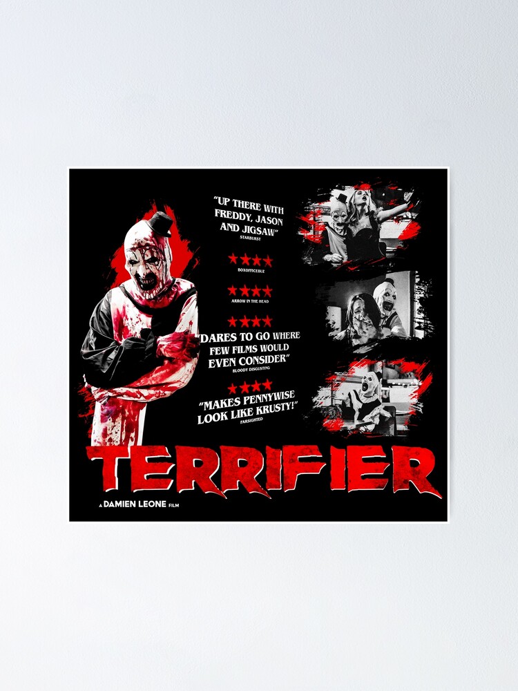"Terrifier " Poster for Sale by VhsNeverDie | Redbubble