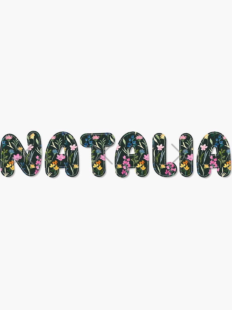 Natalia Bubble Letters