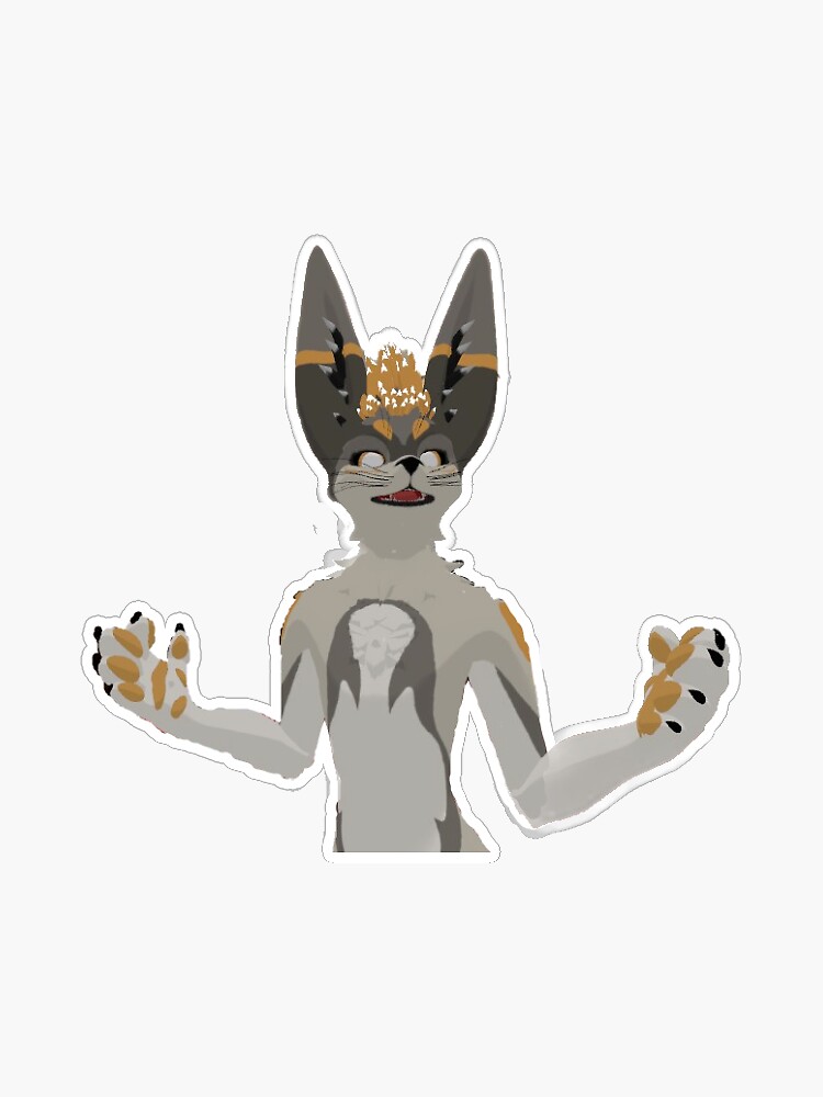 "VRChat Rexouium Sticker" Sticker for Sale by Thatonedraws | Redbubble