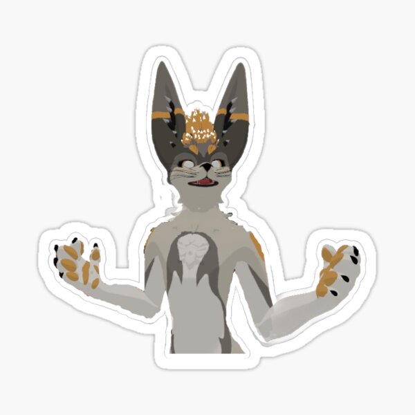 "VRChat Rexouium Sticker" Sticker for Sale by Thatonedraws | Redbubble