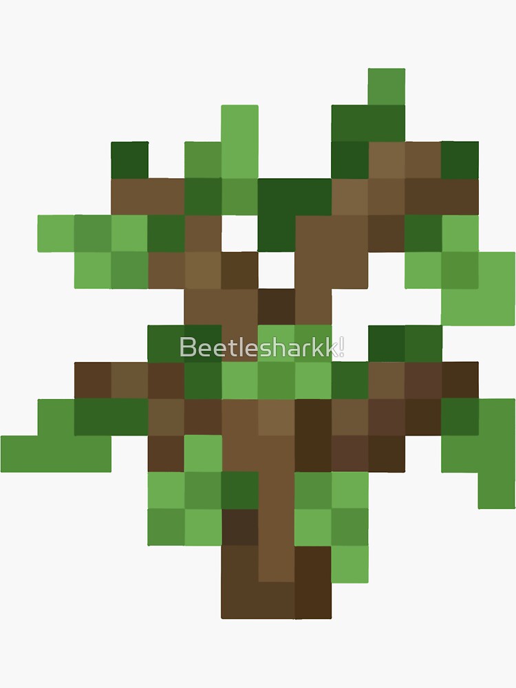 "MC Oak Sapling" Sticker for Sale by CoolCat167 | Redbubble