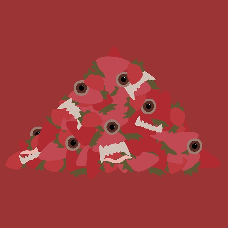 "Thee Oh Sees Floating Coffin - Pile of Strawbs" by LeeLahiffe | Redbubble