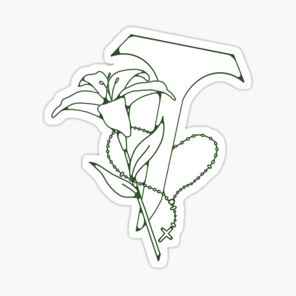 "Simple Saint Anthony of Padua Line-art Symbol" Sticker for Sale by ...