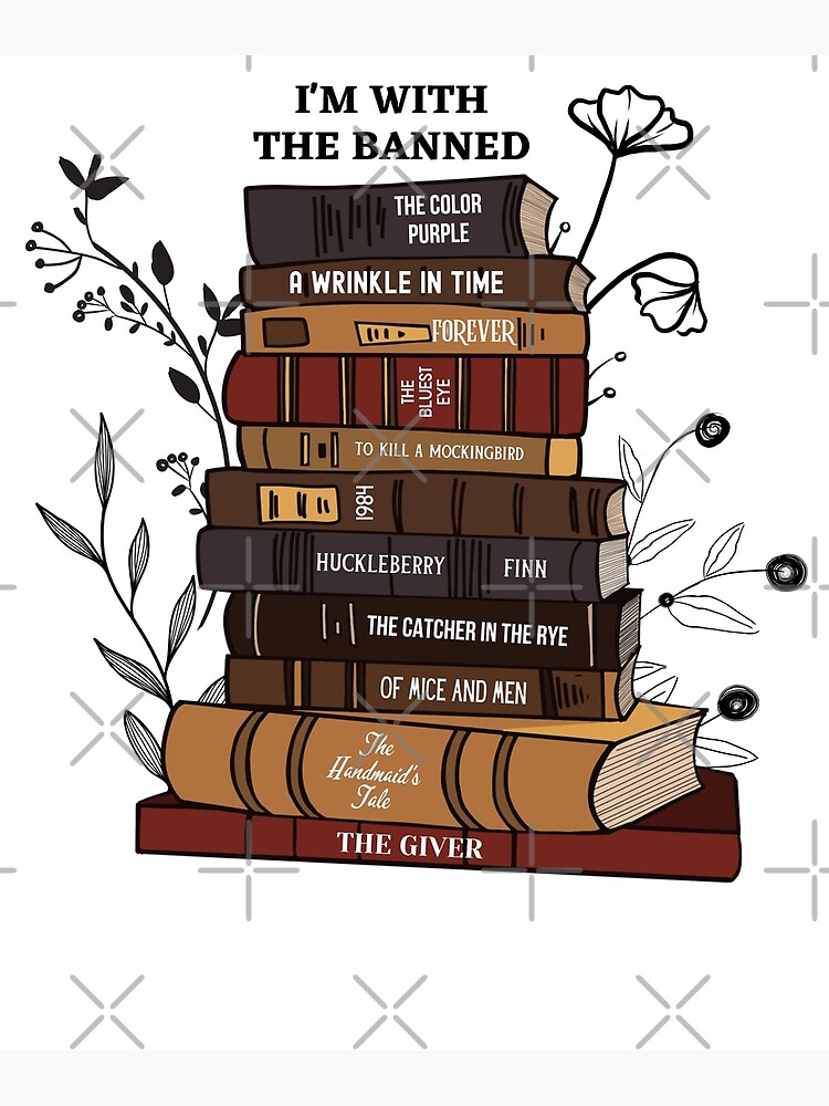 "Vintage I'm with the Banned, Reading Books Apparel, Book Lovers ...