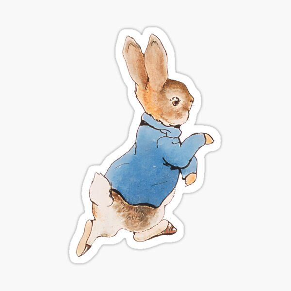 "Peter Rabbit - Original Beatrix Potter Illustration" Sticker for Sale ...
