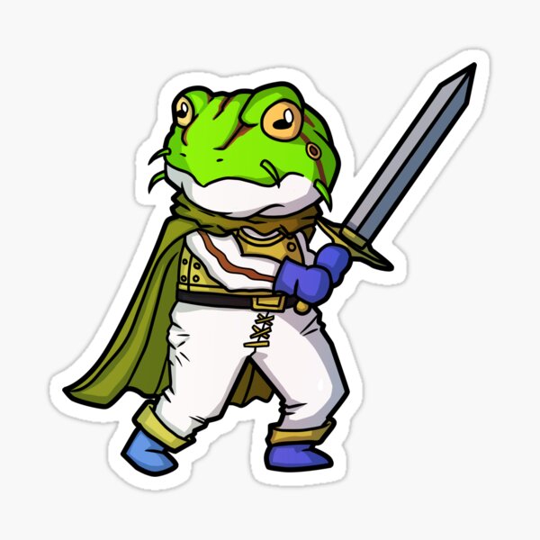 "Frog Chrono Trigger" Sticker for Sale by bahamutdawn | Redbubble