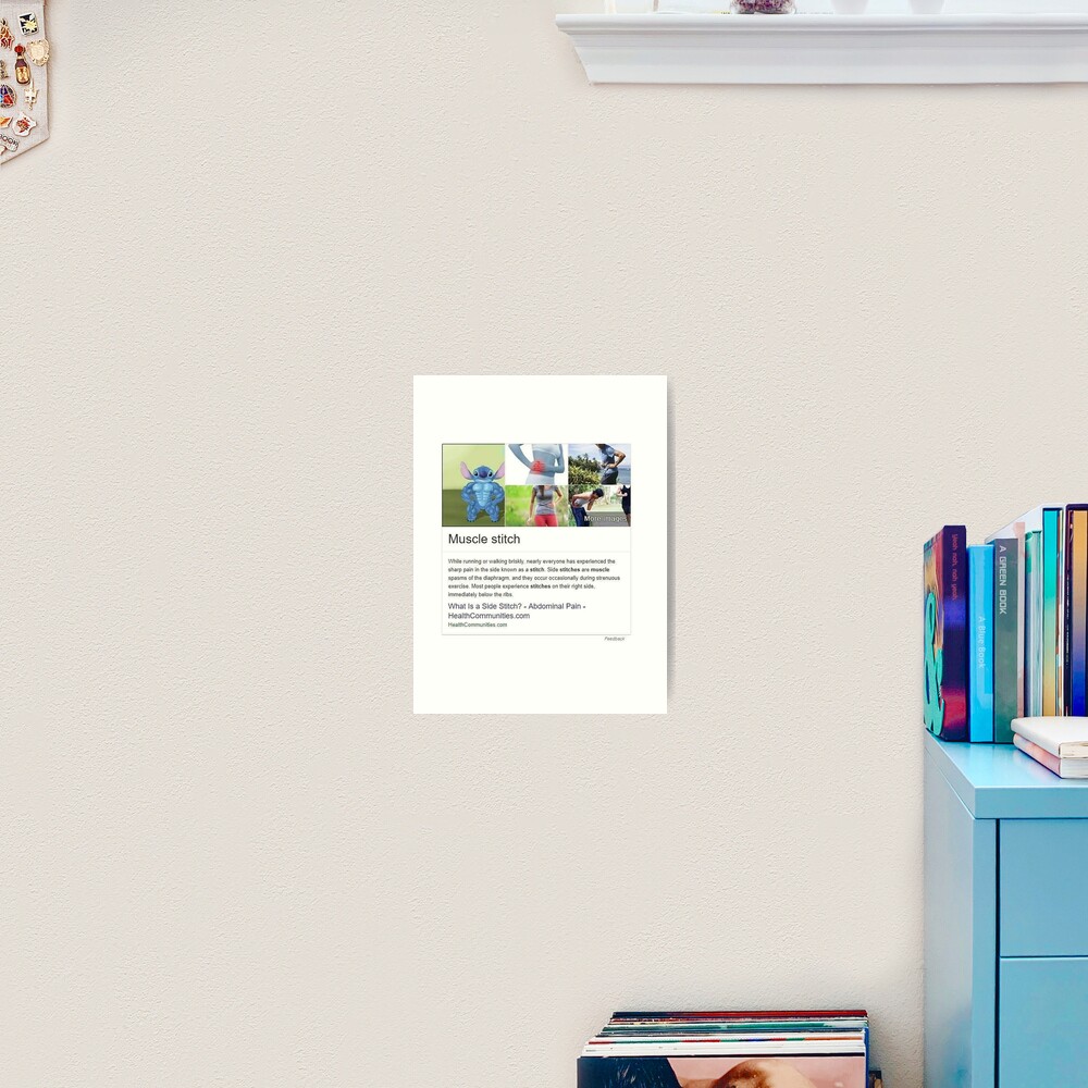 "muscle stitch" Poster for Sale by MemeOfTheCrop | Redbubble