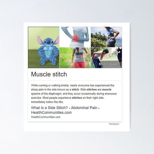 "muscle stitch" Poster for Sale by MemeOfTheCrop | Redbubble