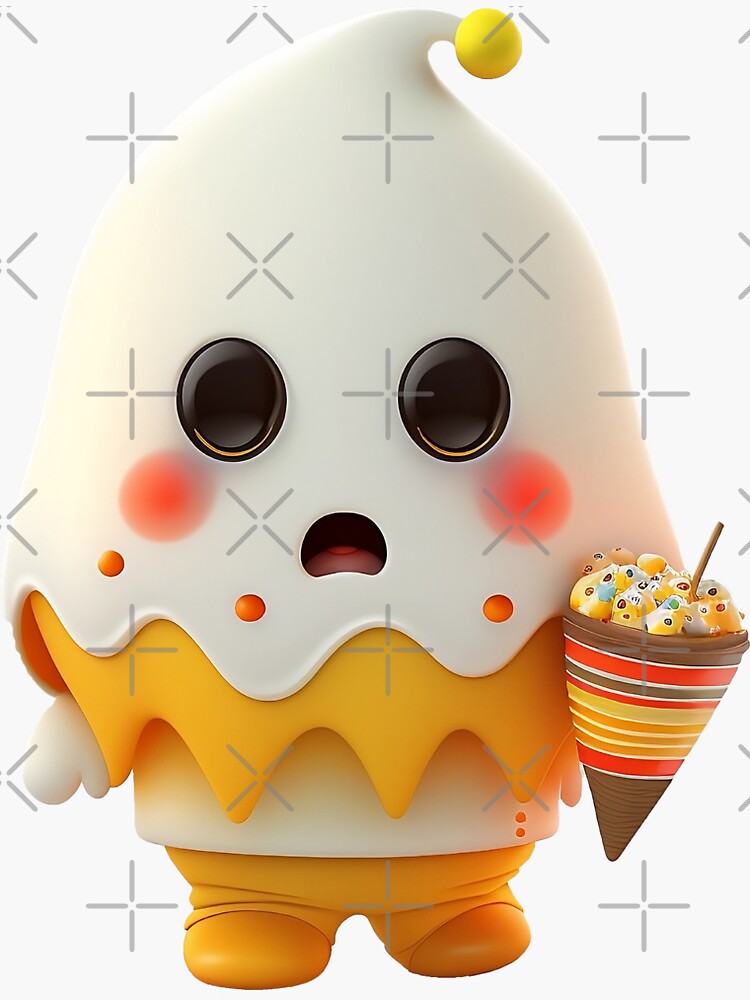 "Cute ghost" Sticker for Sale by ffkj09 | Redbubble