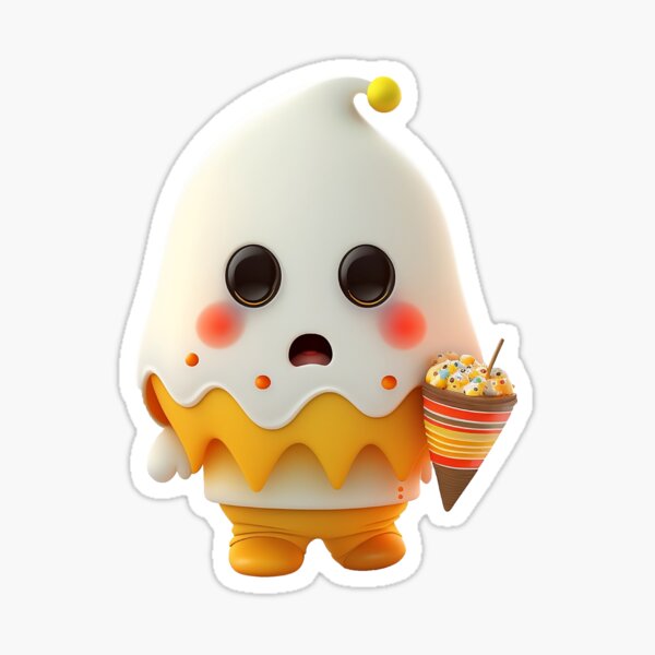 "Cute ghost" Sticker for Sale by ffkj09 | Redbubble