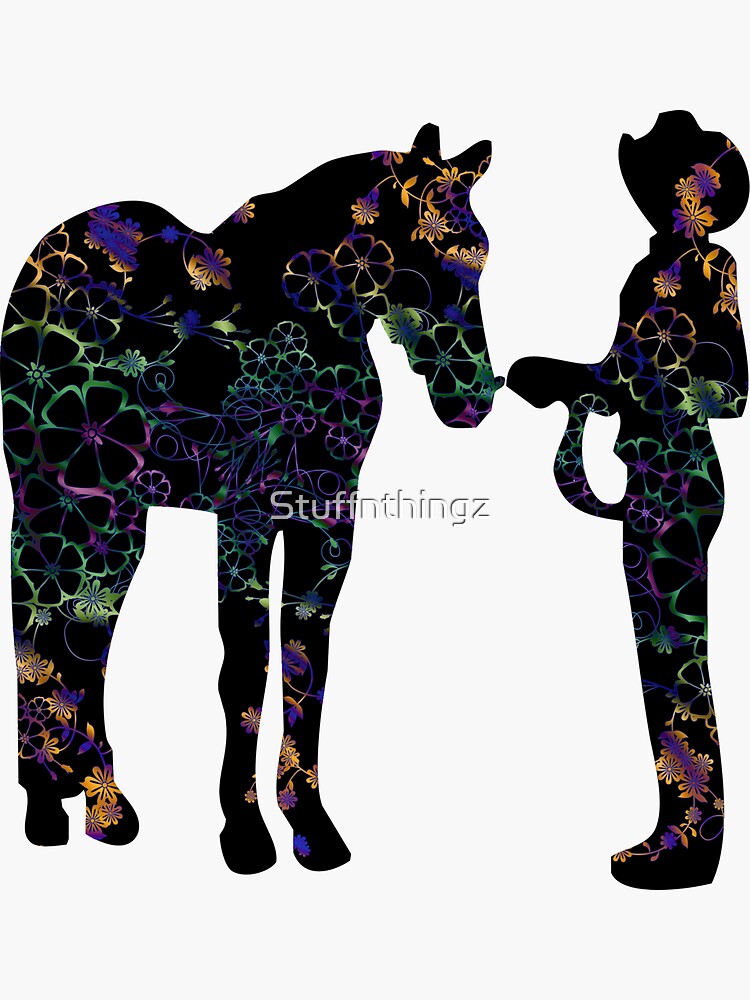 "Halter Or Showmanship Floral" Sticker for Sale by Stuffnthingz | Redbubble