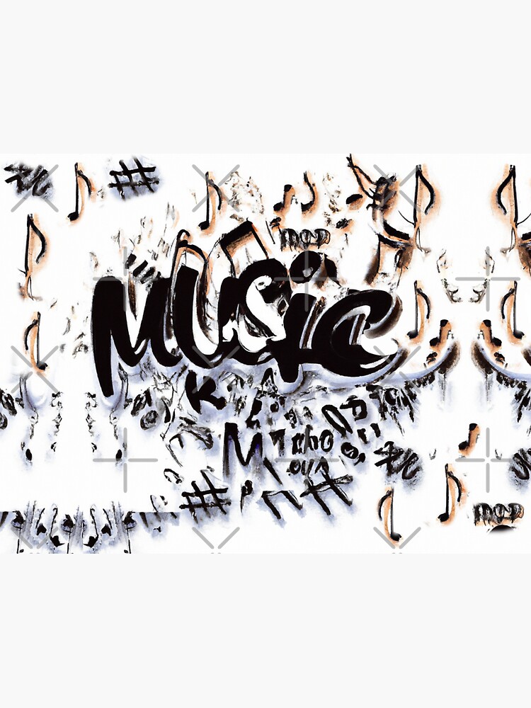 Music Notes Graffiti Art