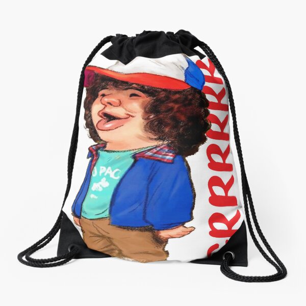"Stranger Things Dustin Grrrr" Drawstring Bag for Sale by LeoZitro ...