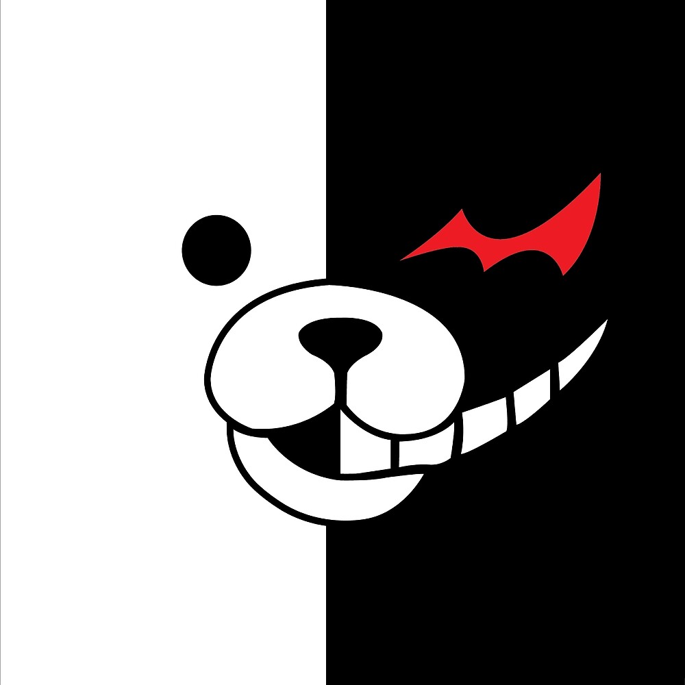 "Monokuma Face" by Br3ttles | Redbubble