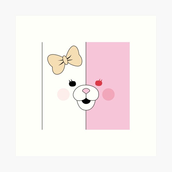 "Monomi Face" Art Print for Sale by Br3ttles | Redbubble
