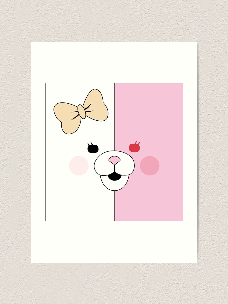 "Monomi Face" Art Print for Sale by Br3ttles | Redbubble