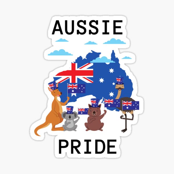 "Aussie Pride" Sticker for Sale by Little-Bit-Xtra | Redbubble