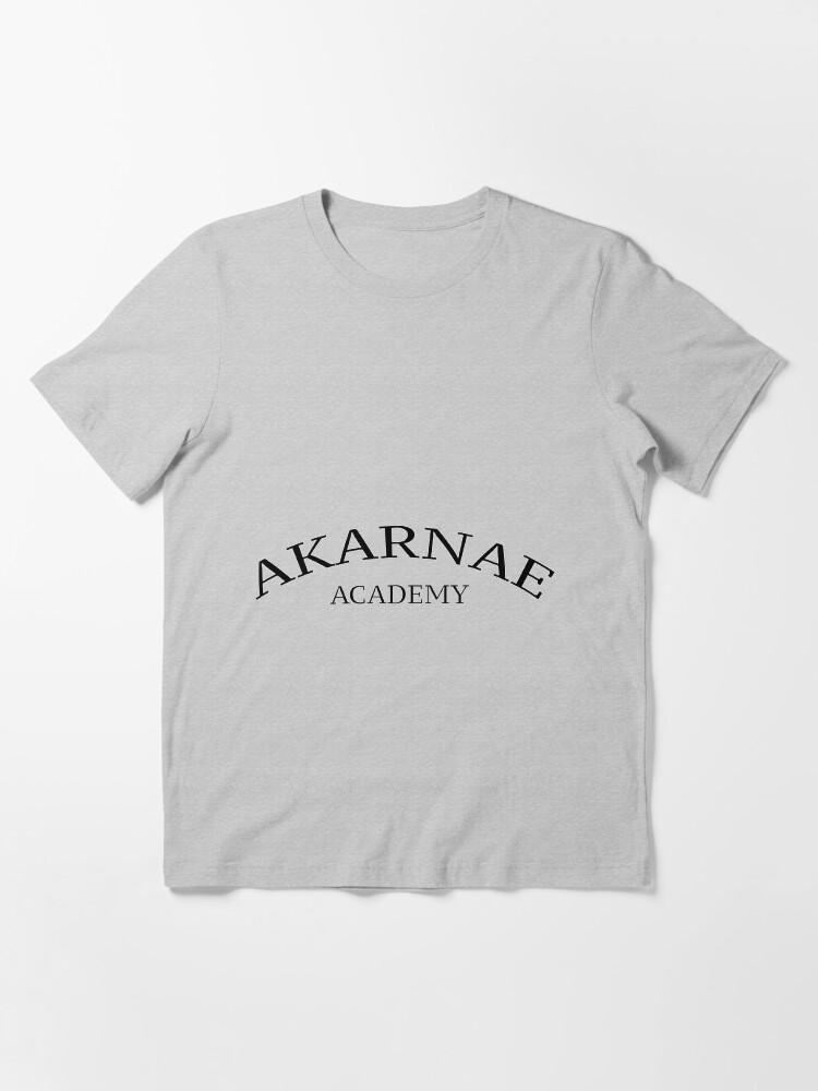"Akarnae Academy (Black Text)" T-shirt for Sale by k-stuff | Redbubble ...