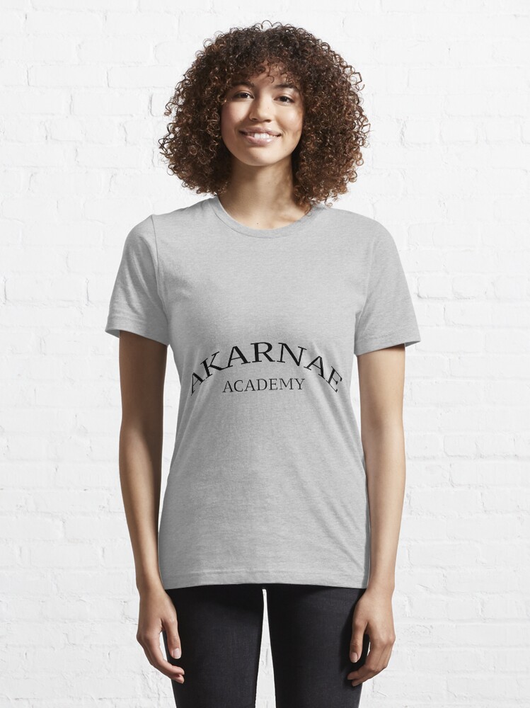 "Akarnae Academy (Black Text)" T-shirt for Sale by k-stuff | Redbubble ...