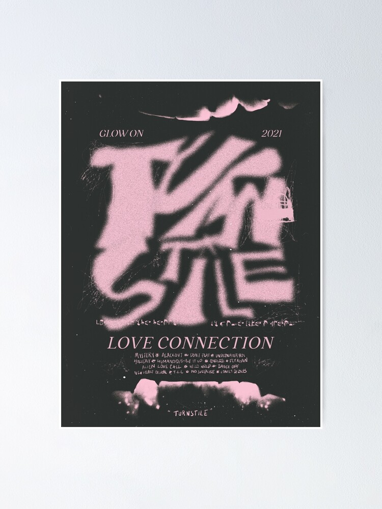 "Love Connection Poster (Black/Pink)" Poster for Sale by theashleymay ...