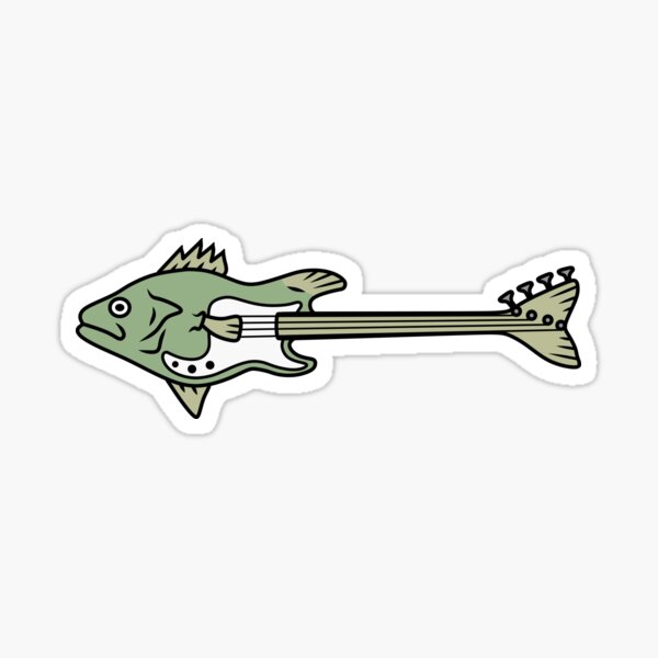 "Bass Bass" Sticker for Sale by unclehamby | Redbubble