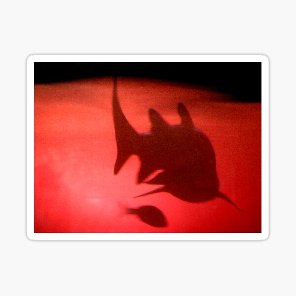 "Shark Red" Sticker for Sale by aarty | Redbubble