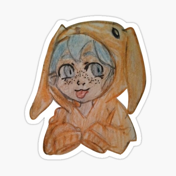 "Bunny Hoodie " Sticker for Sale by Thaiglasses96 | Redbubble