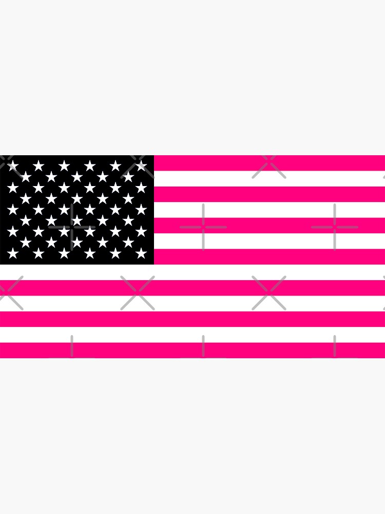 "pink american flag" Sticker by gossiprag | Redbubble