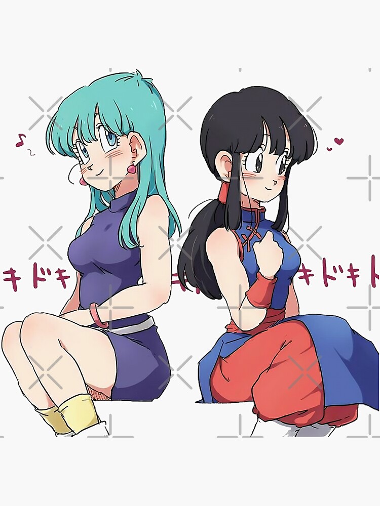 "Bulma And Chichi a Bulma And Chichi a Bulma And Chichi" Sticker for ...