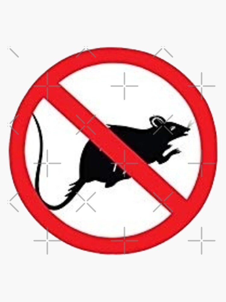 "No Rats" Sticker for Sale by unionpride | Redbubble