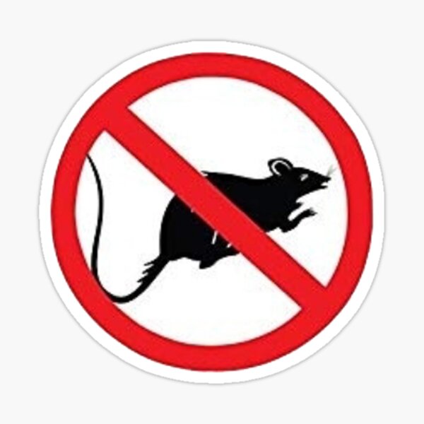 "No Rats" Sticker for Sale by unionpride | Redbubble