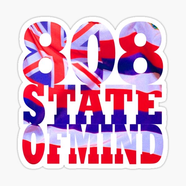 "808 State of Mind Hawaii aloha" Sticker by alohagiftbox | Redbubble