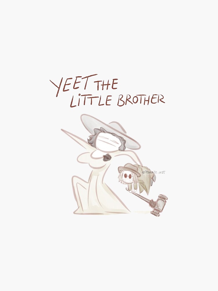 "yeet the little brother - RE8" Sticker for Sale by itskaaate | Redbubble
