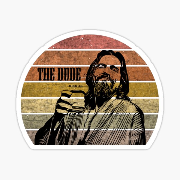"The Big Lebowski" Sticker for Sale by ValentinaHramov | Redbubble