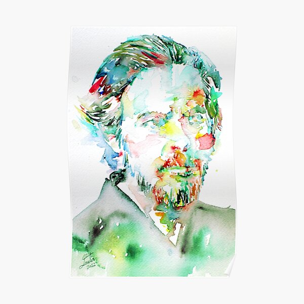 "ALAN WATTS portrait" Poster for Sale by lautir | Redbubble