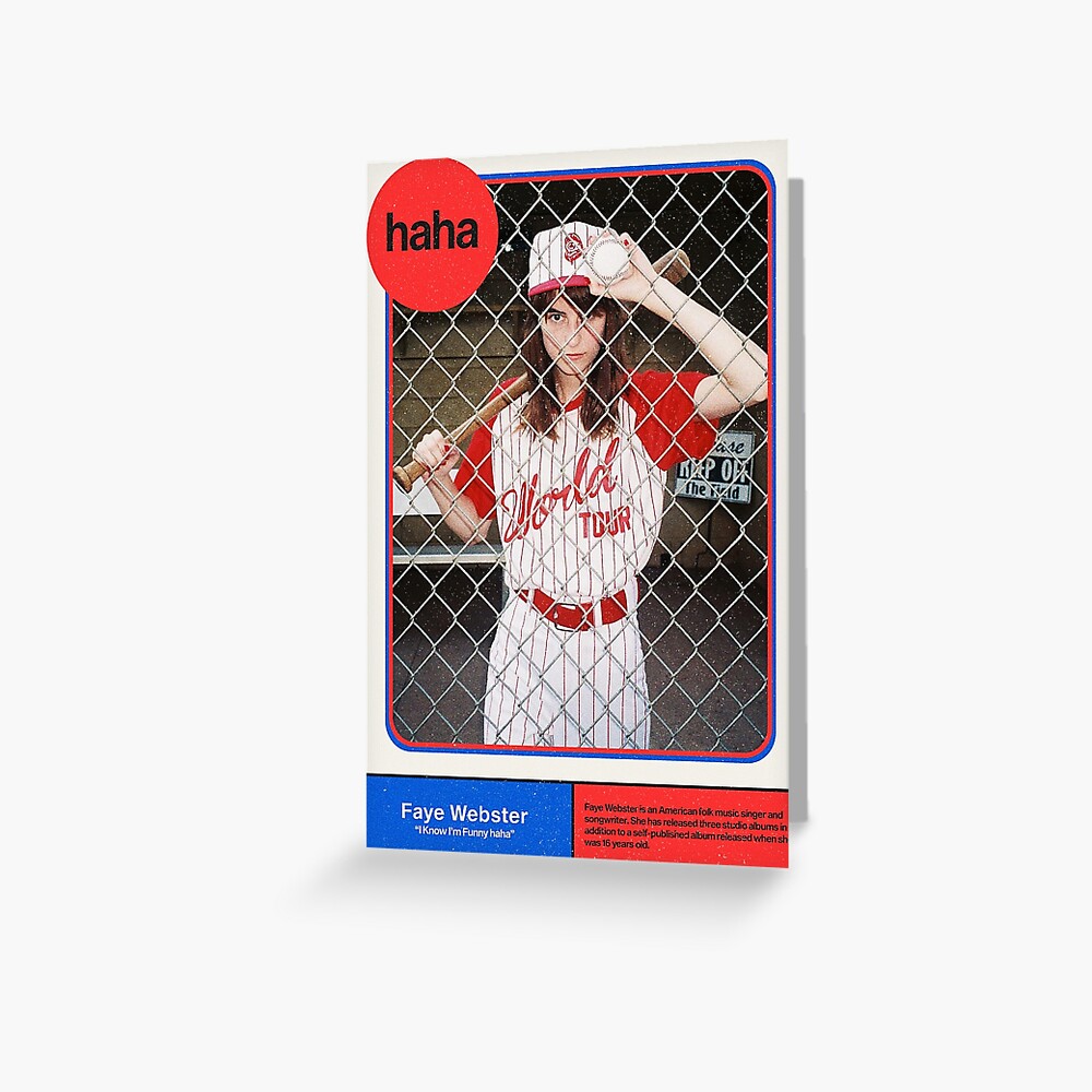 "I know I'm Funny Haha by Faye Webster" Poster for Sale by ...