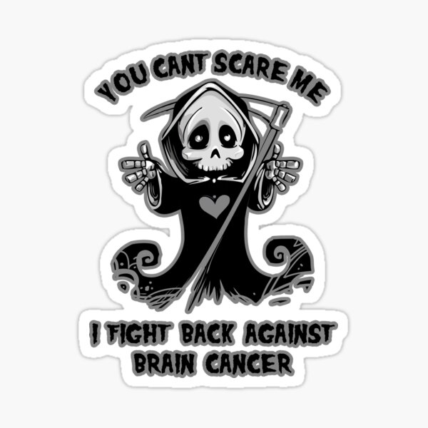 "Brain Cancer Awareness" Sticker by AwarenessMerch | Redbubble