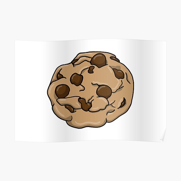 "Chocolate Chip Cookie" Poster for Sale by Zahmbei | Redbubble