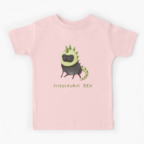 "Pugosaurus Rex" Kids T-Shirt by SophieCorrigan | Redbubble